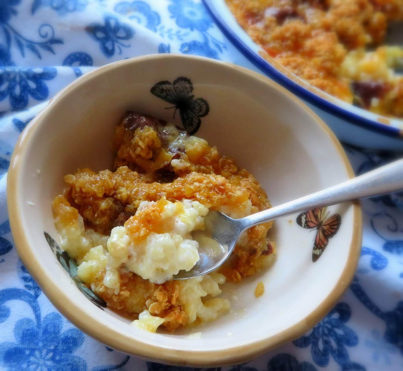 Flapjack Topped Rice Pudding | The English Kitchen