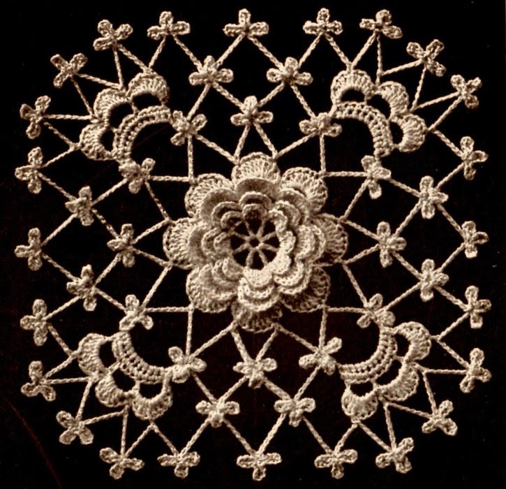 Ergahandmade: Colorful Crochet Lace Scarf + Diagrams