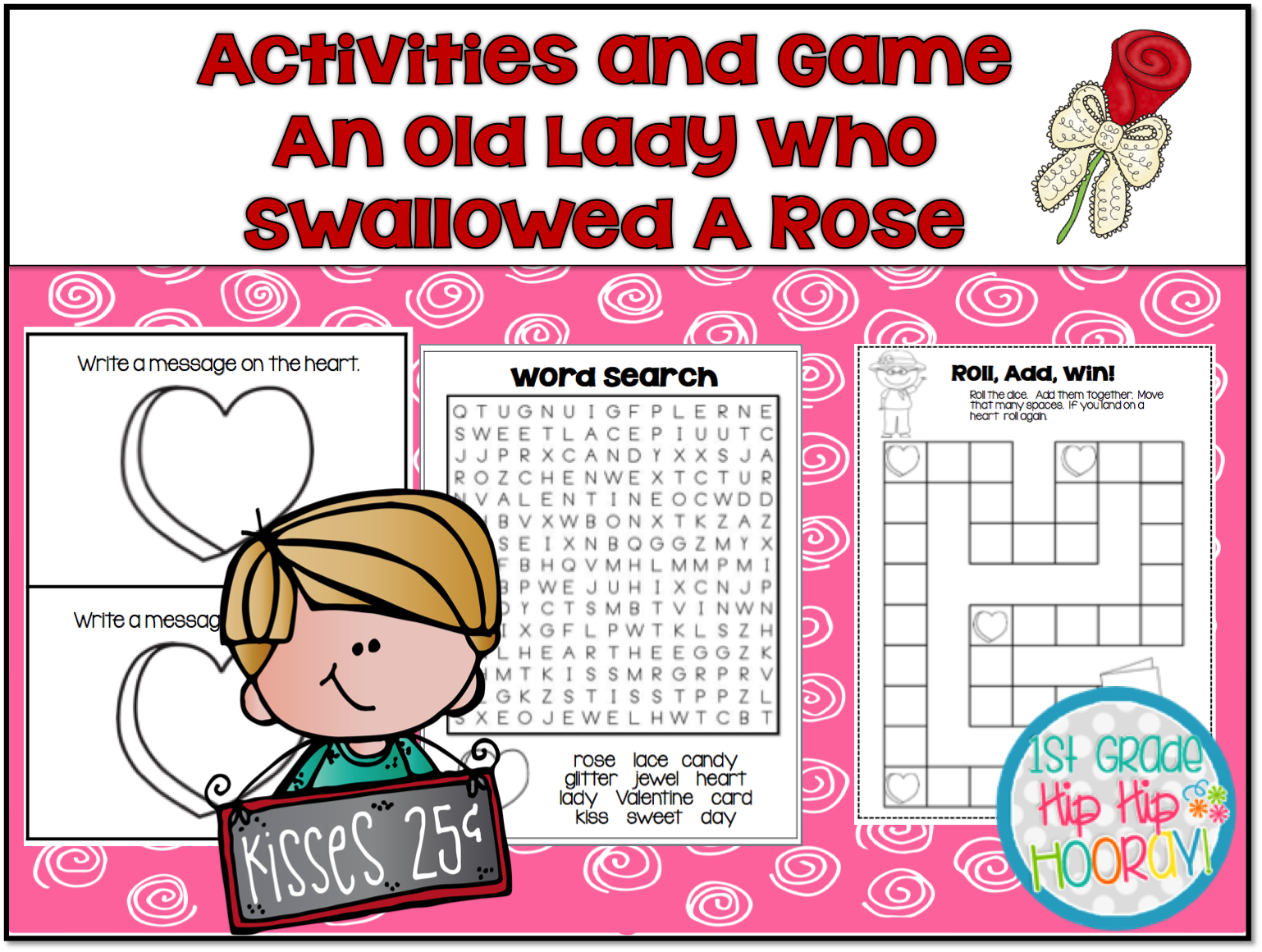 1st Grade Hip Hip Hooray!: The Old Lady Who Swallowed a Rose