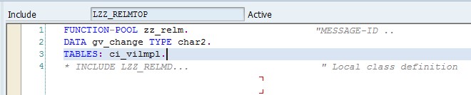 SAP ABAP Central: Adding custom tab in transaction RELMPL using BDT