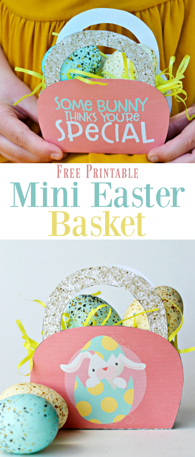 The Life of Jennifer Dawn: Free Printable Mini Easter Basket