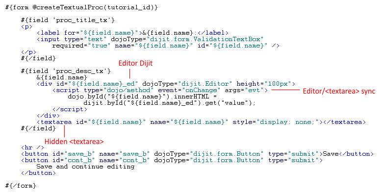 Bekwam Blog Using A Wysiwyg Dojo Editor In A Play Form