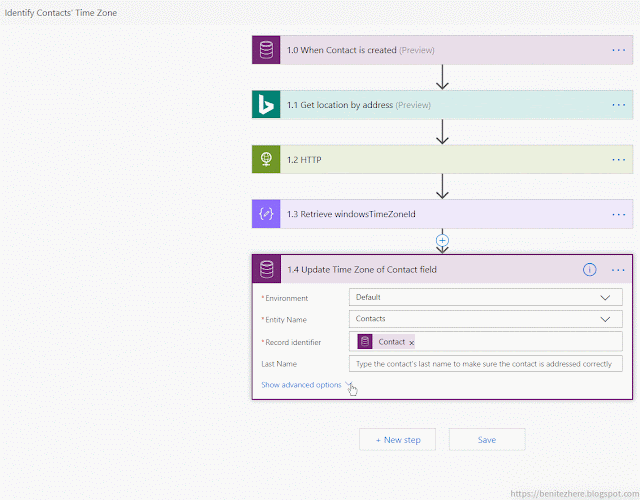 How to identify a Contacts' time zone in Flow using CDS and Bing Maps ...