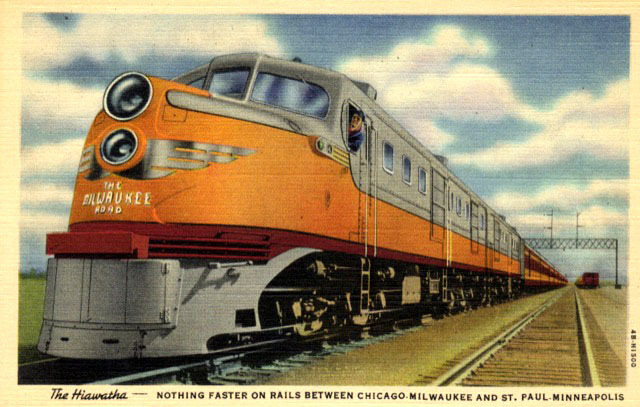 Past Print: Streamline train postcards / part one