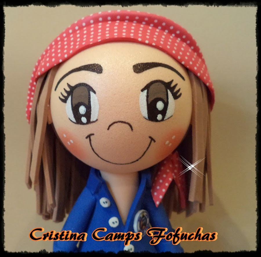 Fofucha de los 'Castellers de capgrossos de Mataró' | Manualidades