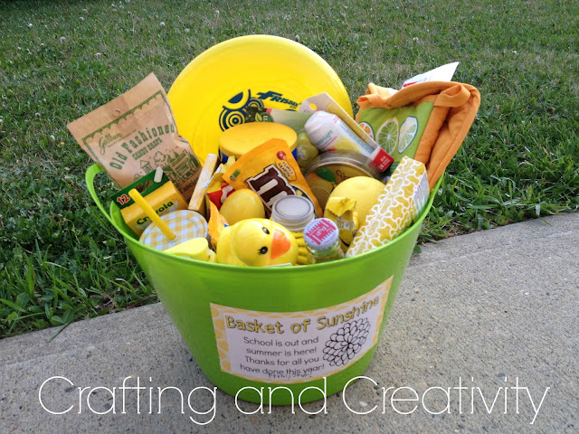 Crafting and Creativity: "Basket of Sunshine" End of the Year Teacher ...