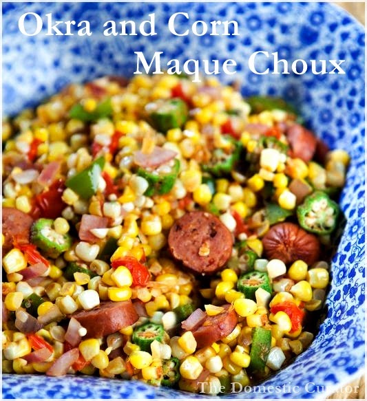 The Domestic Curator: Okra and Corn Maque Choux