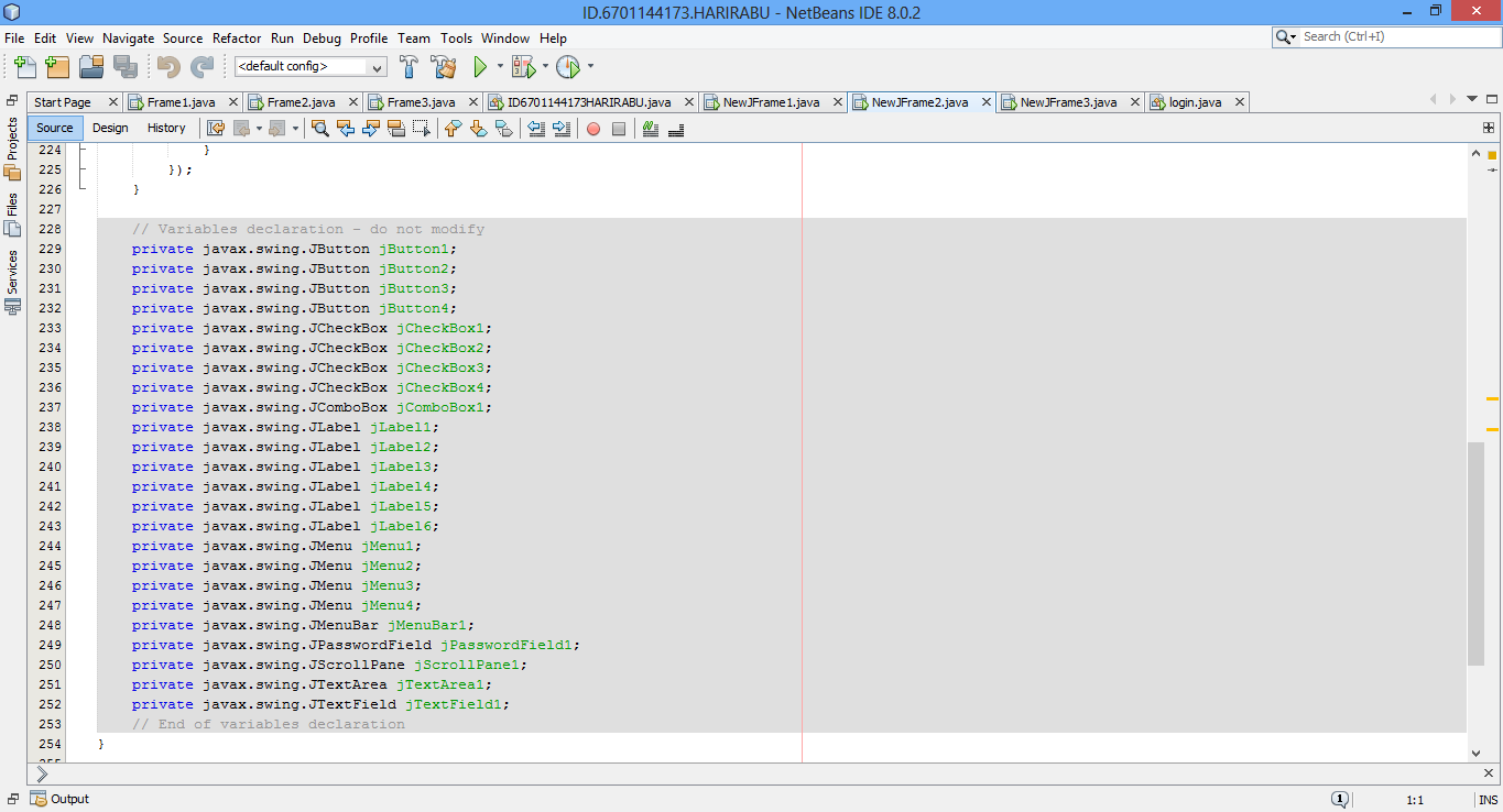 Indahnya Berbagi Ilmu: Membuat Form dengan NetBeans