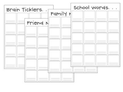 Oh My Little Classity Class: [Writing Ideas] Student Resource Pages