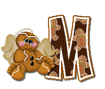 Alfabeto de angelitos de galletas de jengibre. - Oh my Alfabetos!