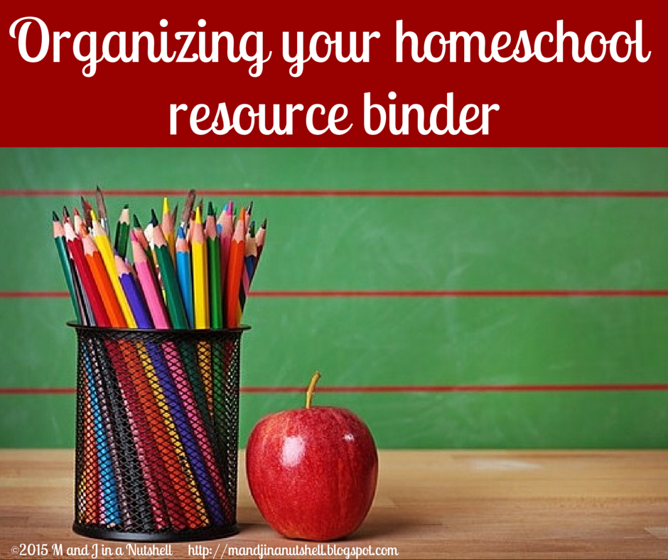 M and J in a Nutshell: Homeschooling (and tutoring) resource binder...