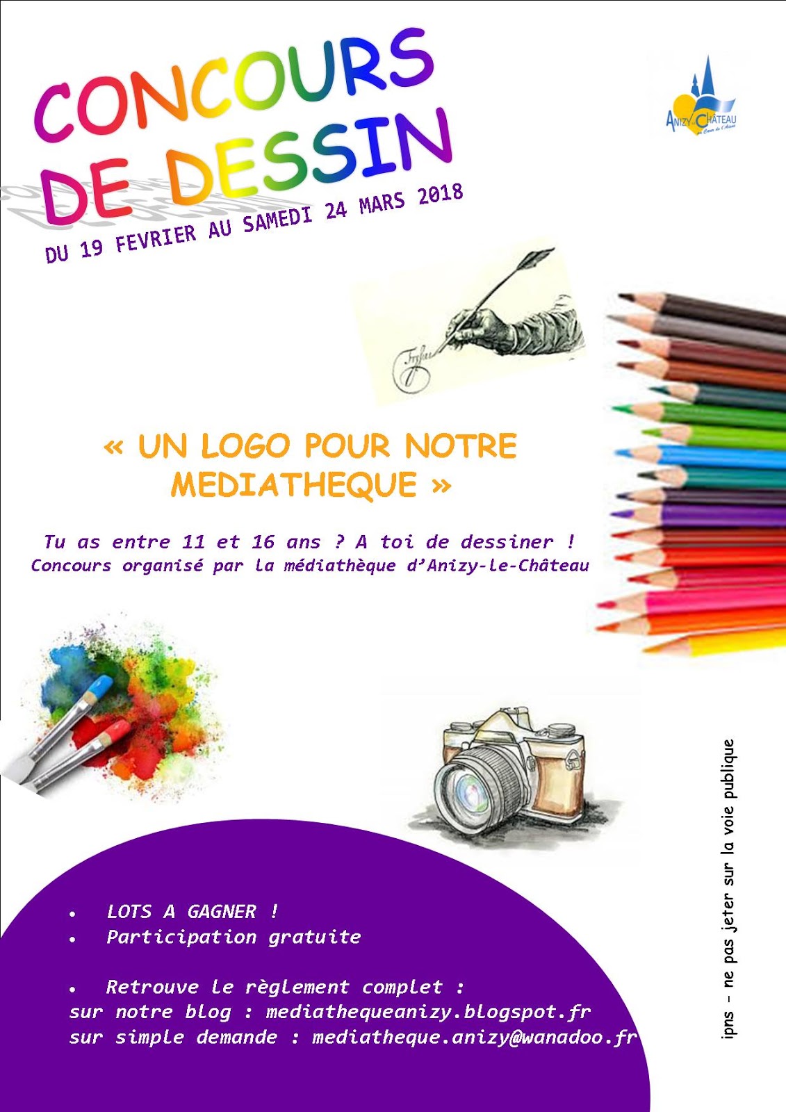 Médiathèque d'Anizy-le-Château: CONCOURS DE LOGO