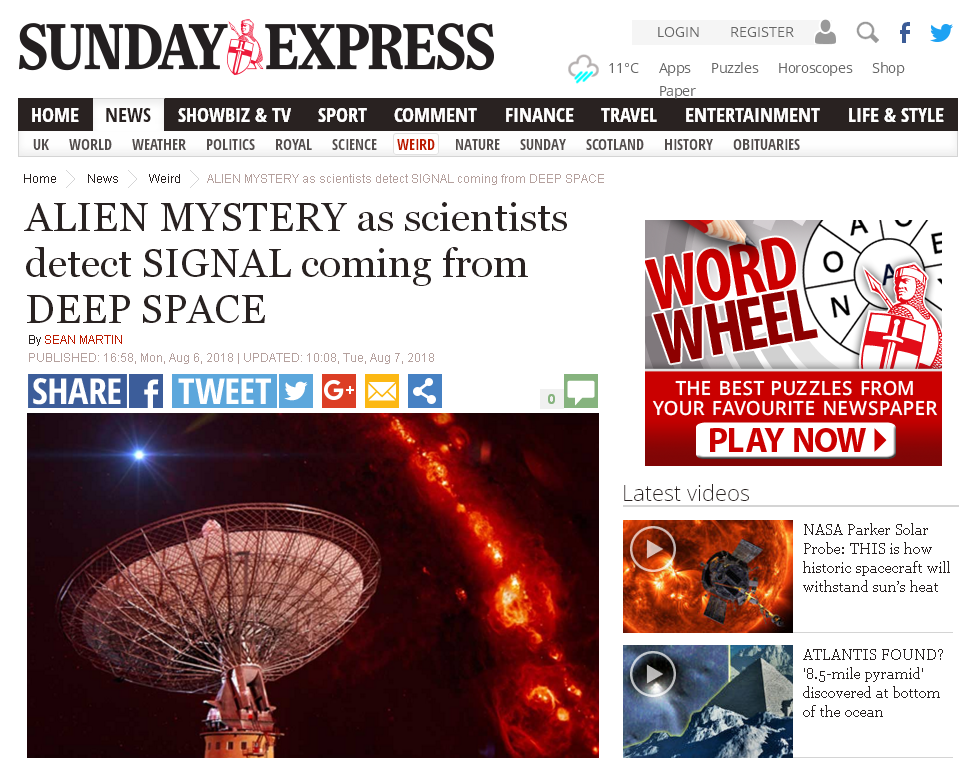 INFRAMUNDO: ¿ALGUIEN NOS ESTA LLAMANDO?: Detectan misteriosas señales ...