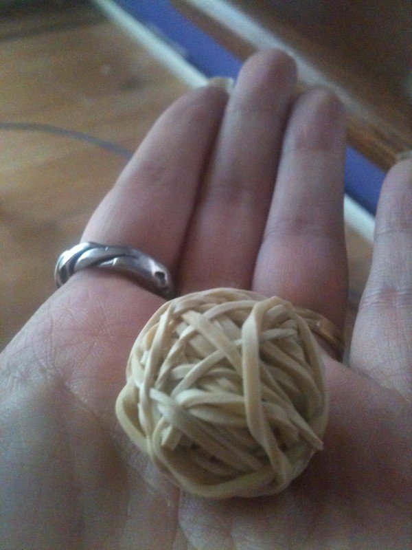 Get Off the Couch: Make a rubber band ball