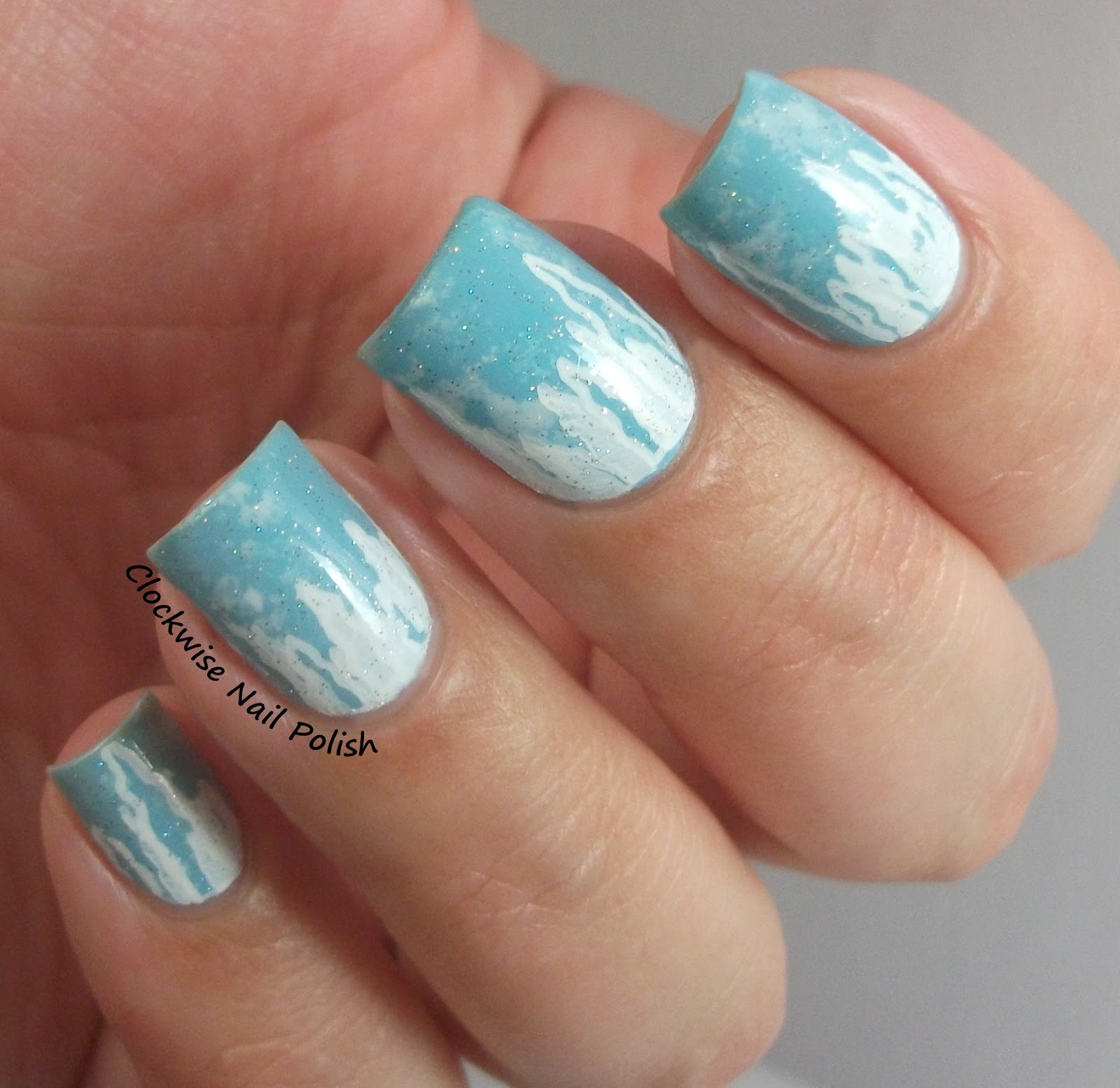 The Clockwise Nail Polish: Ice Stalactites Nail Art