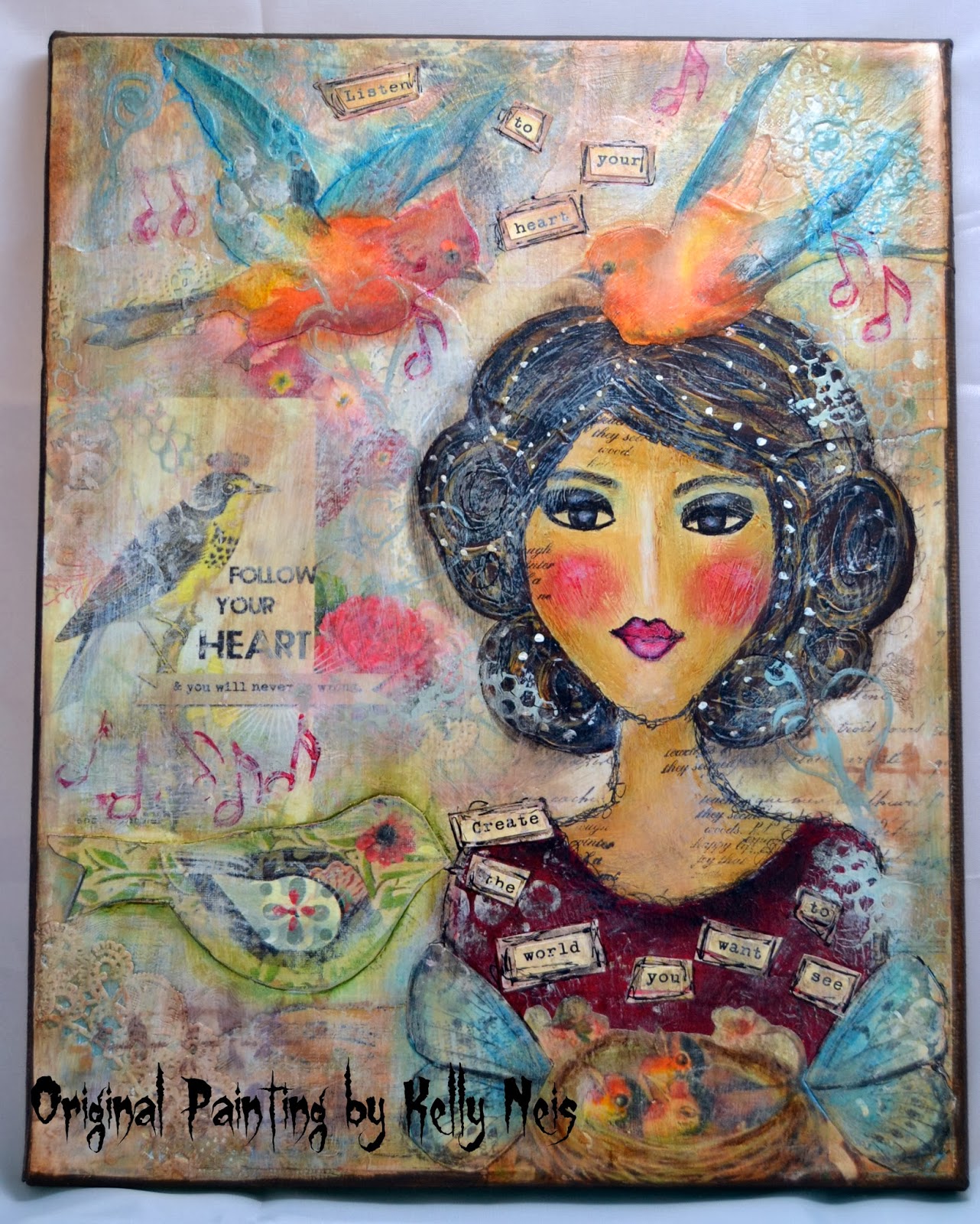 THE BEAUTY OF PAPER: Canvas Painting