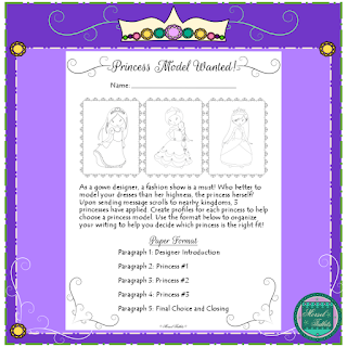 Morsel Tidbits: Princess Profiles: Creative Writing- Essay Style