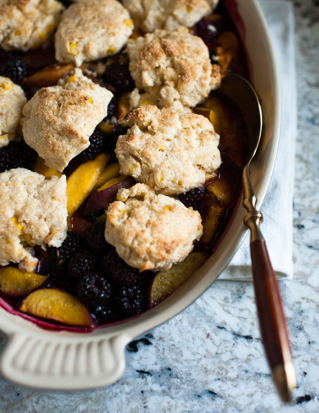 Blackberry, Peach, and Corn Cobbler, and 24 hours in Sacramento ...