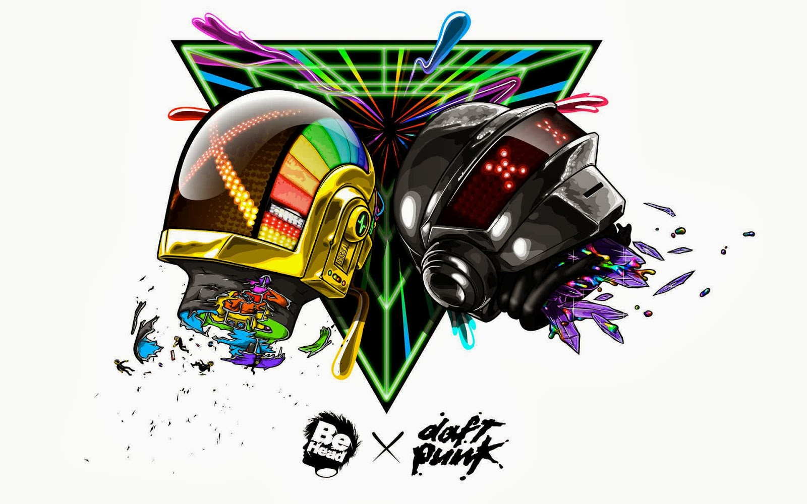 Fondo de Pantalla Abstracto Daft punk | Fondo Pantalla Online