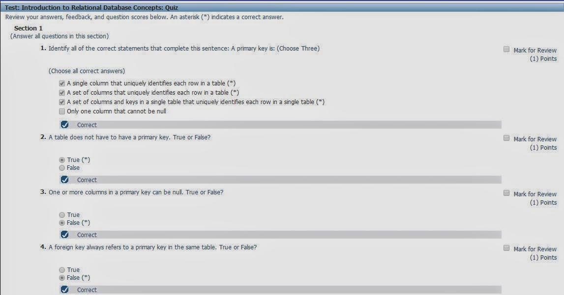 දත් නොදත් බොහෝ දේ Section 11 Introduction To Relational Database Concepts Quiz