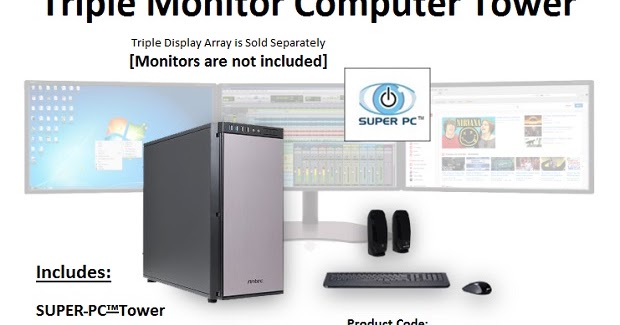 Multi-Monitor Tips and Tricks: SUPER PC | Triple Display Workstation ...