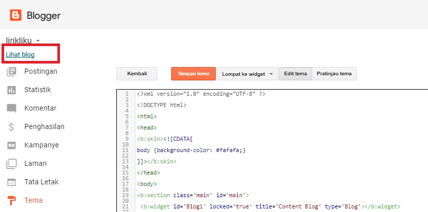 Cara Membangun Template Blogger Sendiri dari Awal Part 1