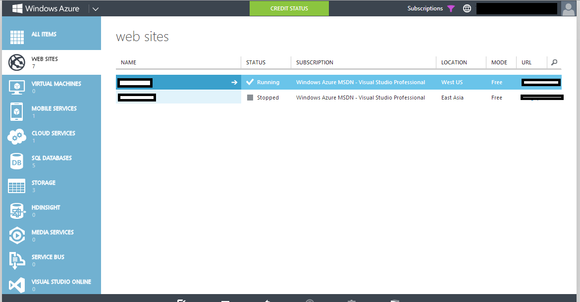 Azure පාලන මුහුණතට (Management Interface)