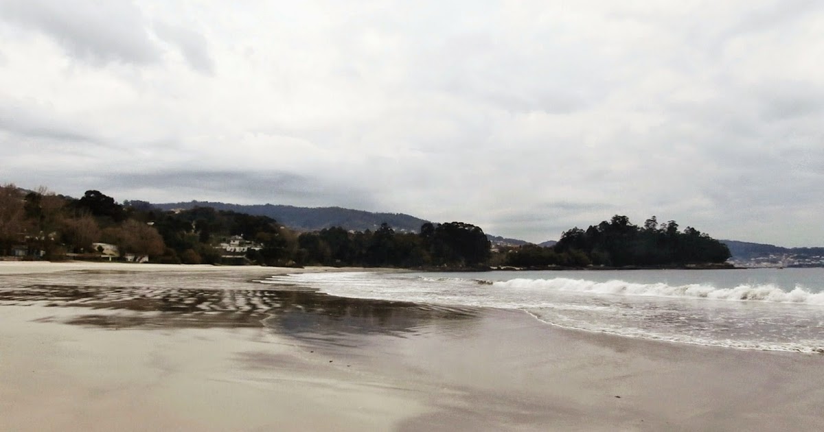Playa de Lapamán, entre Bueu y Marín. Ría de Pontevedra.
