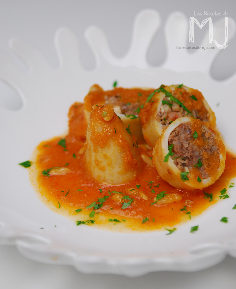CALAMARES RELLENOS - Las Recetas de MJ