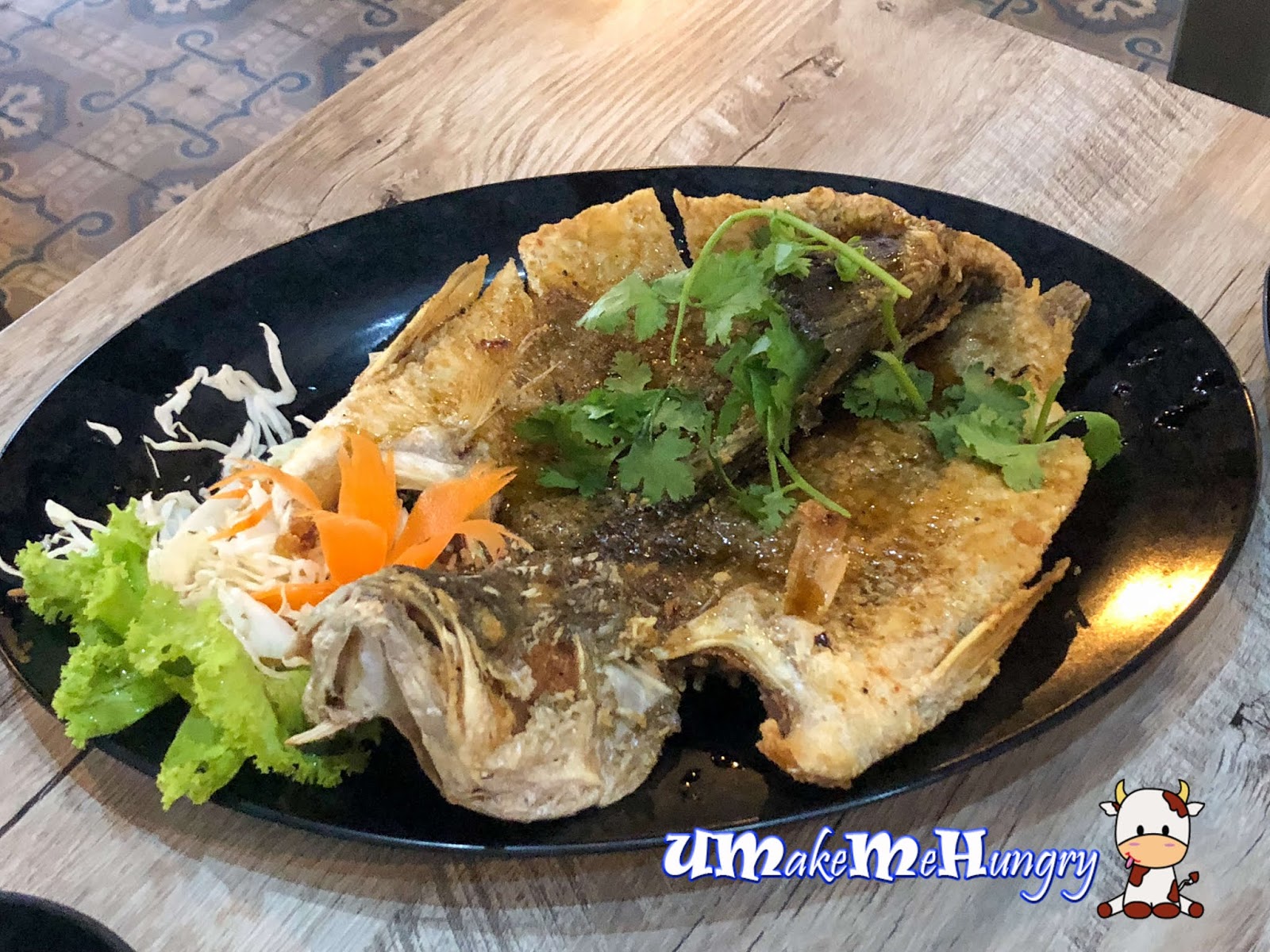 Pla Ghao Sarm Rod (Garoupa with Special Three Taste Sauce) - $19.90
