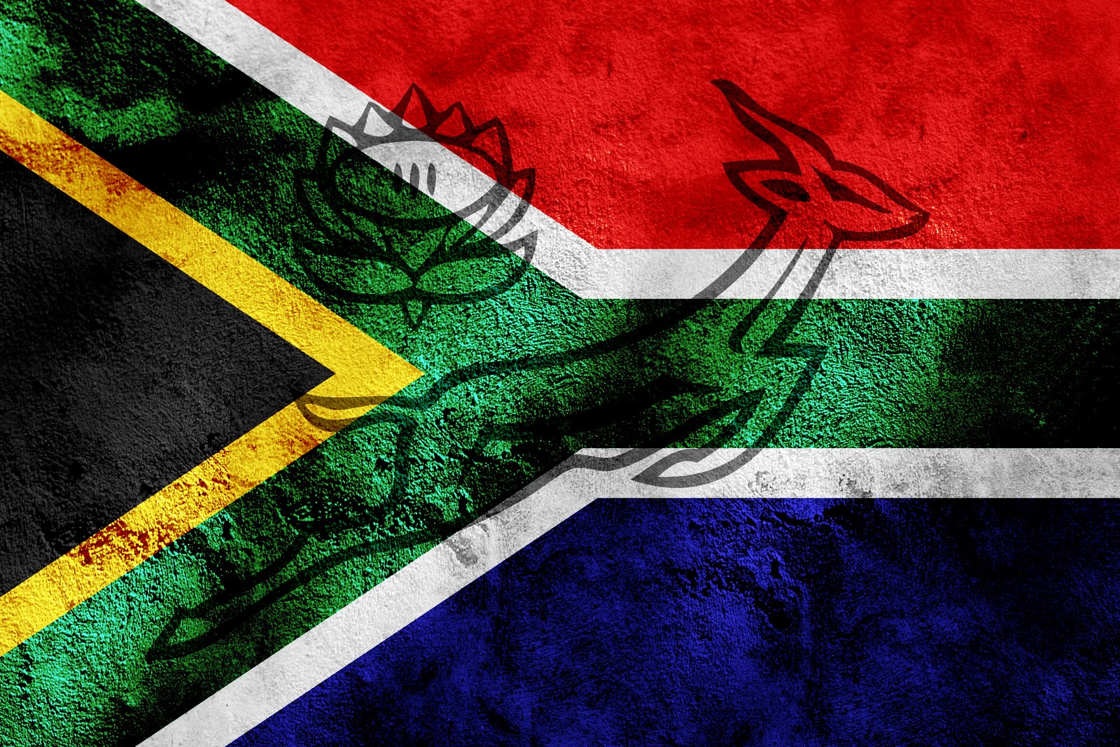 Degital art: South African 2011 rugby flag