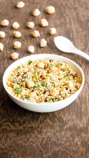 Always Hungry: Chickpeas rice with coconut milk and sesame seeds