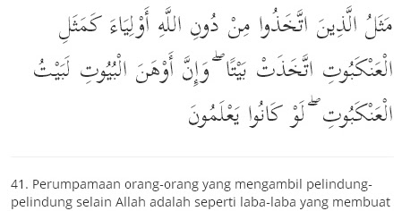 Nota Kuliah Tadabbur: Surah Al-Ankabut (ayat 41) Kuliah 41-Tentang ...