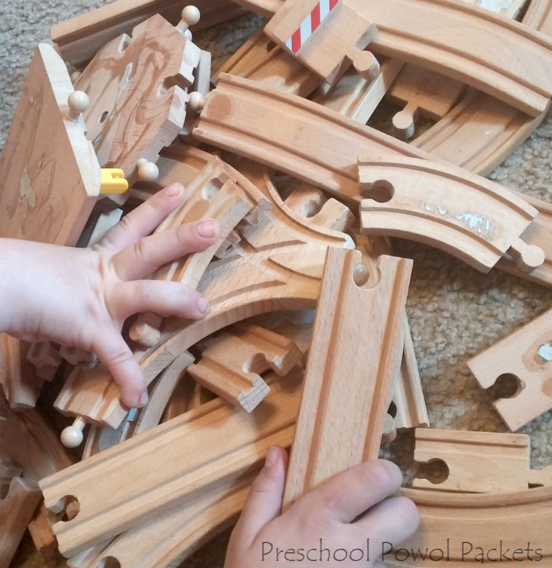 Space Theme Train Tracks & Old Tracks, New Tricks | Preschool Powol Packets