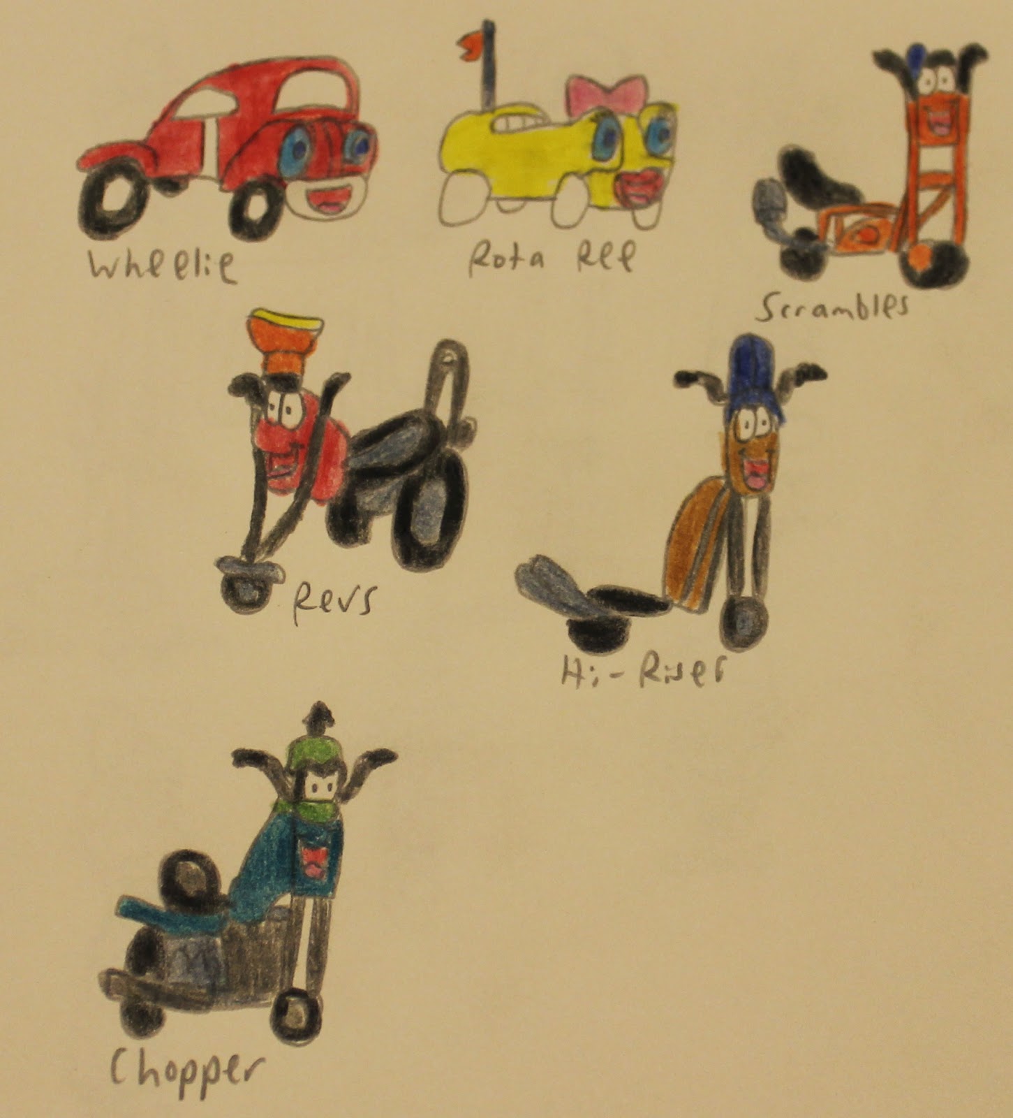 Franklin's World of Cartoons: Wheelie and the Chopper Bunch