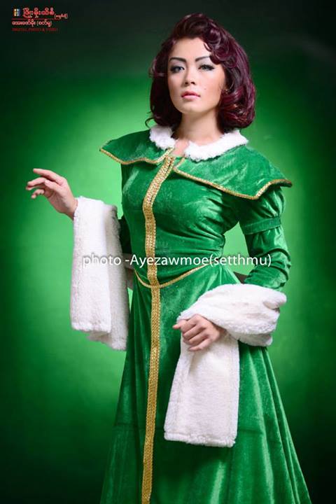 Myanmar Celebrities: Attractive Fashion Photo of Cute Actress- Phwe Phwe