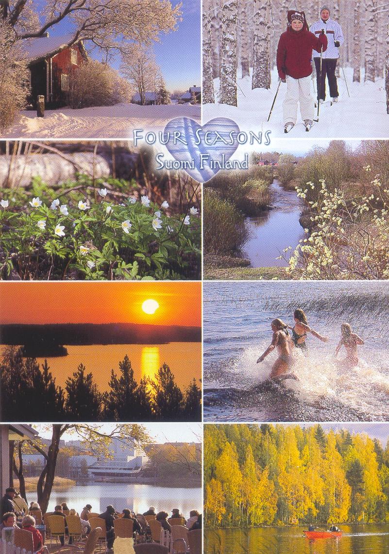 My Picture Postcards: Weather in Finland - Four distinctly different ...