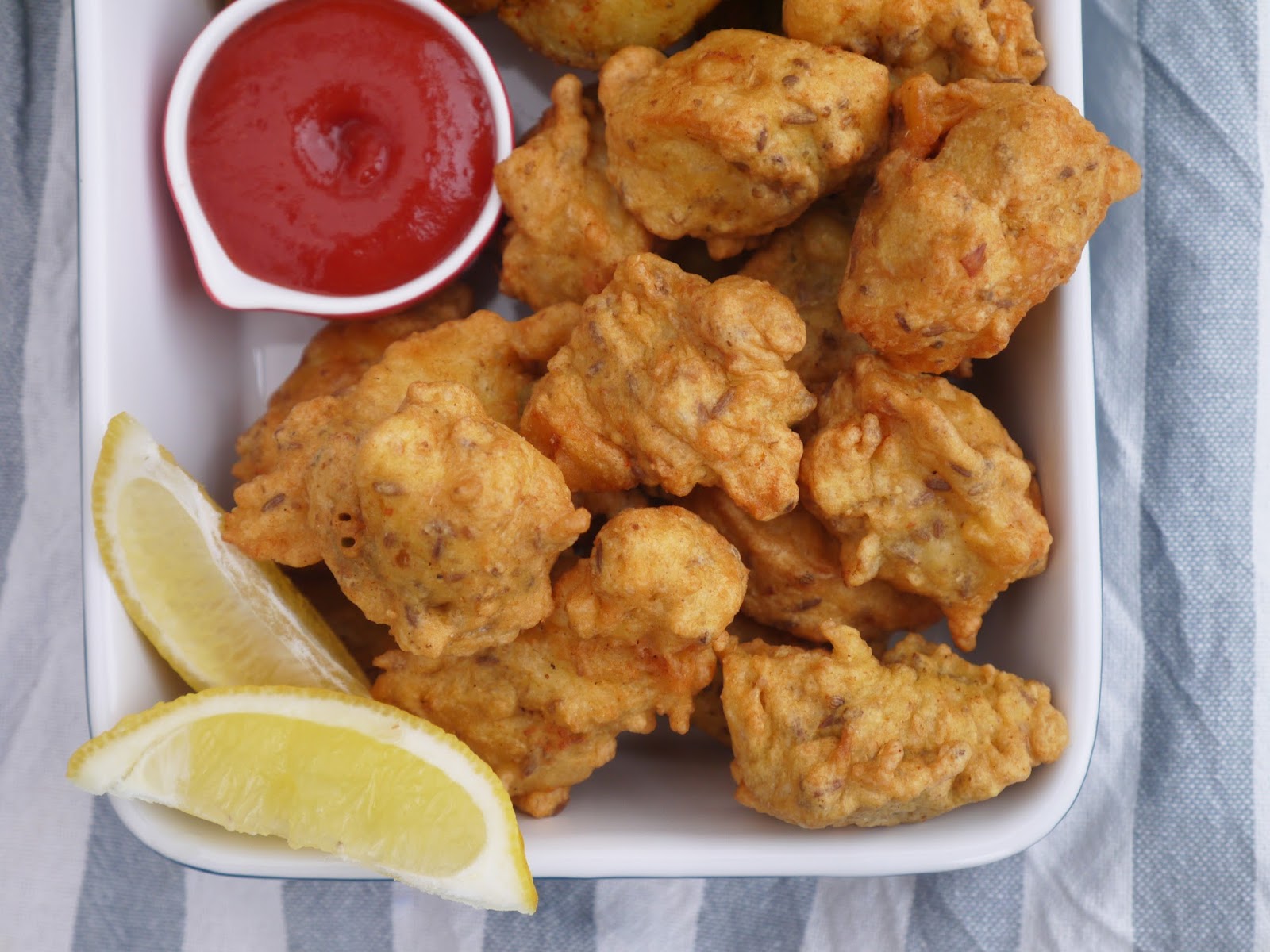 This Muslim Girl Bakes: Spicy Fish Nuggets with Creole Potato Wedges.