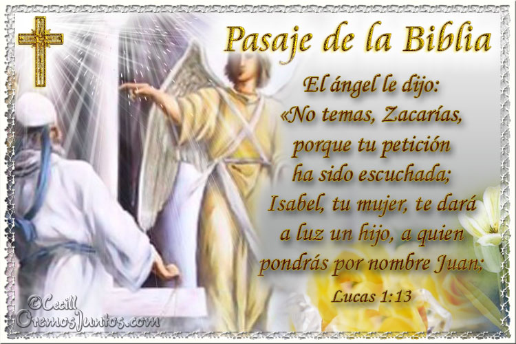Vidas Santas: Santo Evangelio según san Lucas 1:13