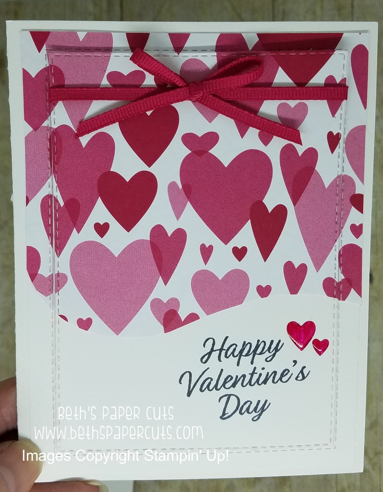 Beth's Paper Cuts: Super Simple Valentine's Day card