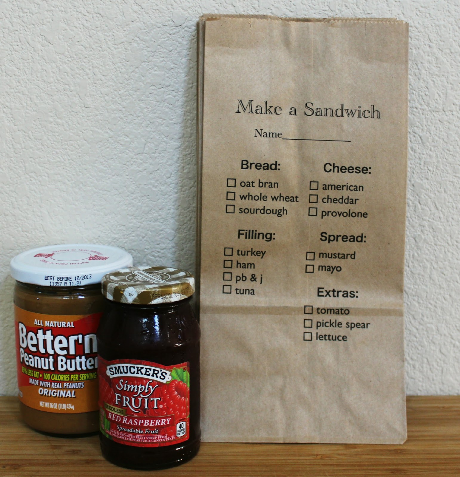 Moore Minutes: Made to Order Sandwich Lunch sacks and other school ideas