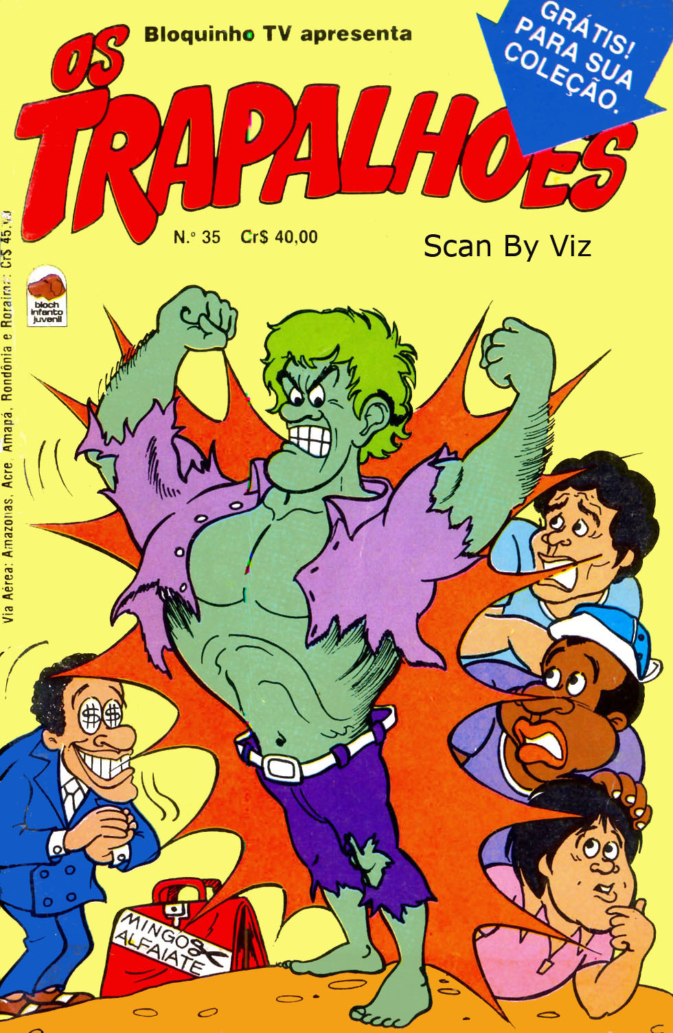 ROCK & QUADRINHOS SCANS: OS TRAPALHÕES 35(BLOCH)-1980