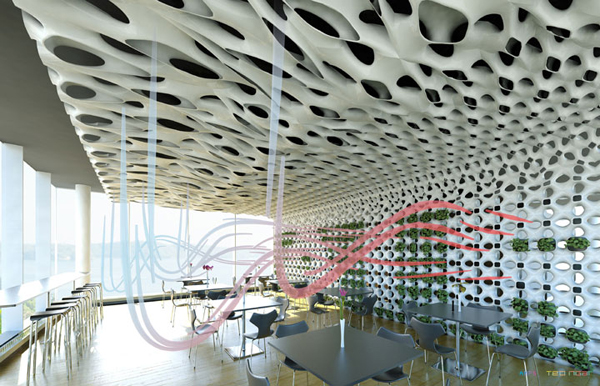 parametric generative design: Bio-Mechanical Pod System Produces Fresh Air