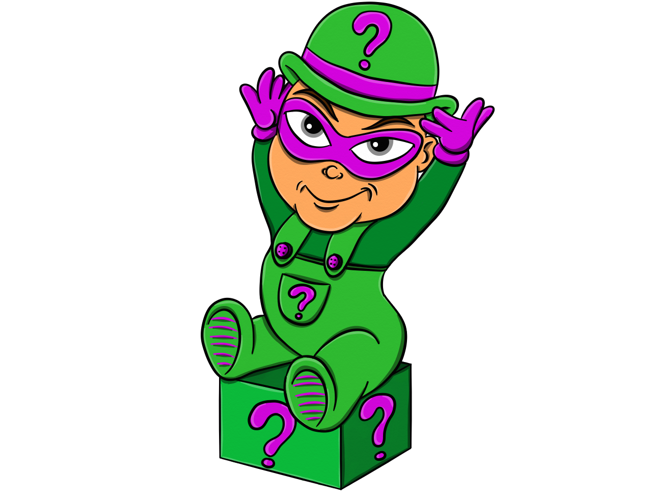 The Mighty Rohrer: Sketch of the day - Riddler Baby 6 of 7