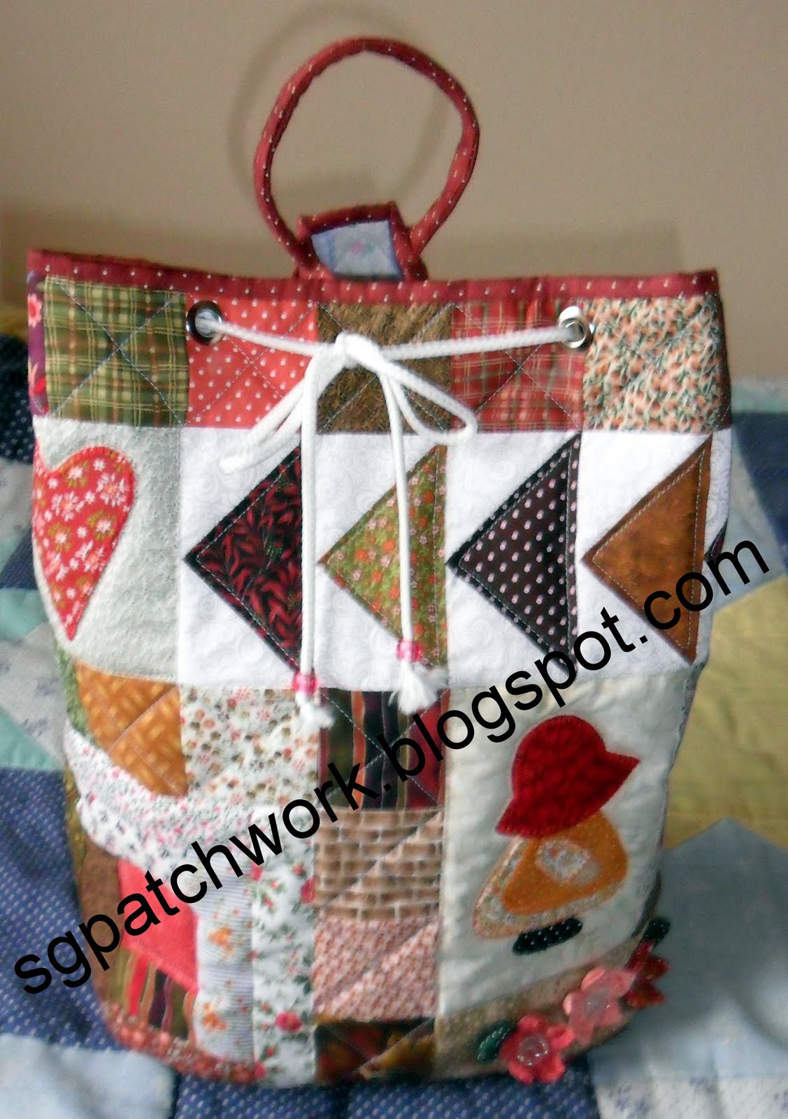 SG patchwork: Mochila de patchwork pronta