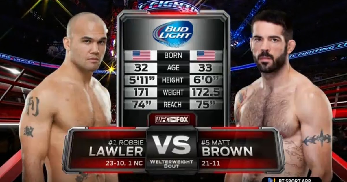 Todas as Lutas Full Fight: Robbie Lawler vs Matt Brown Full Fight Video