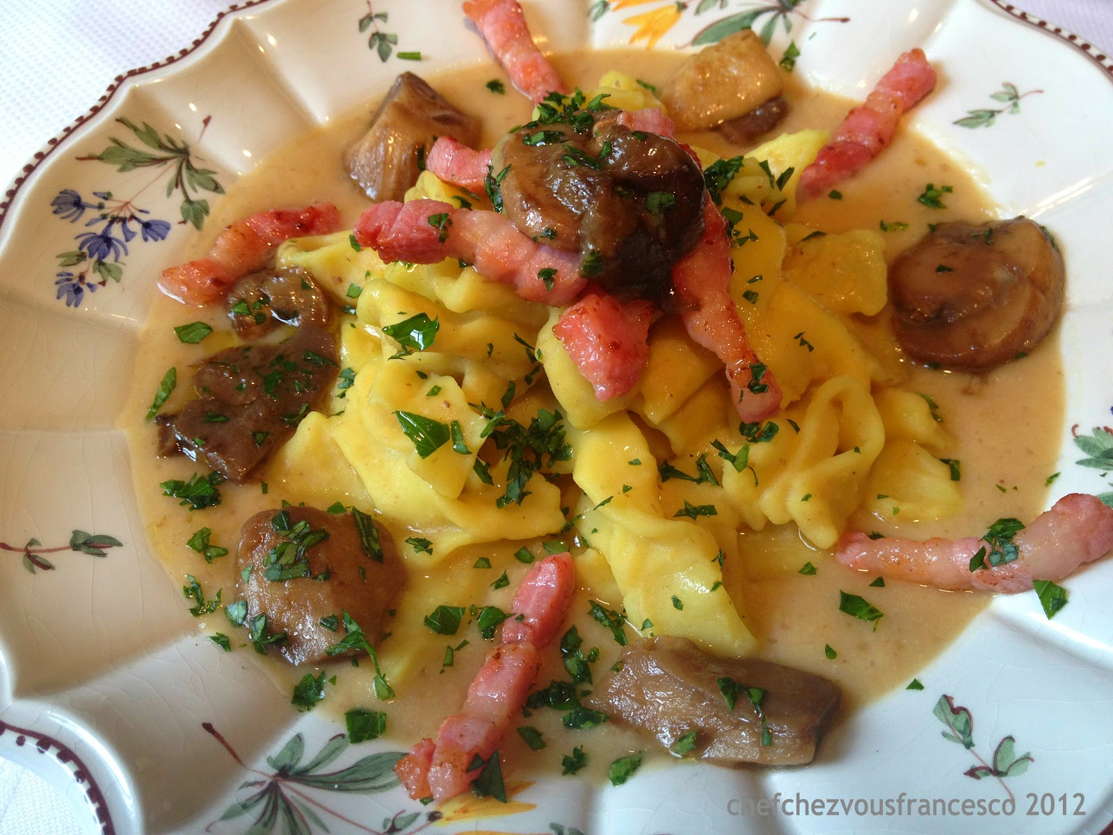 Chefchezvous: Lasagnette di pasta fresca allo zafferano e crema di ...