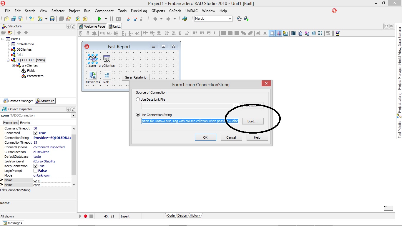Programar É Simples Delphi Conectando Com Sql Server Montando Relatório Com Fastreport 1710