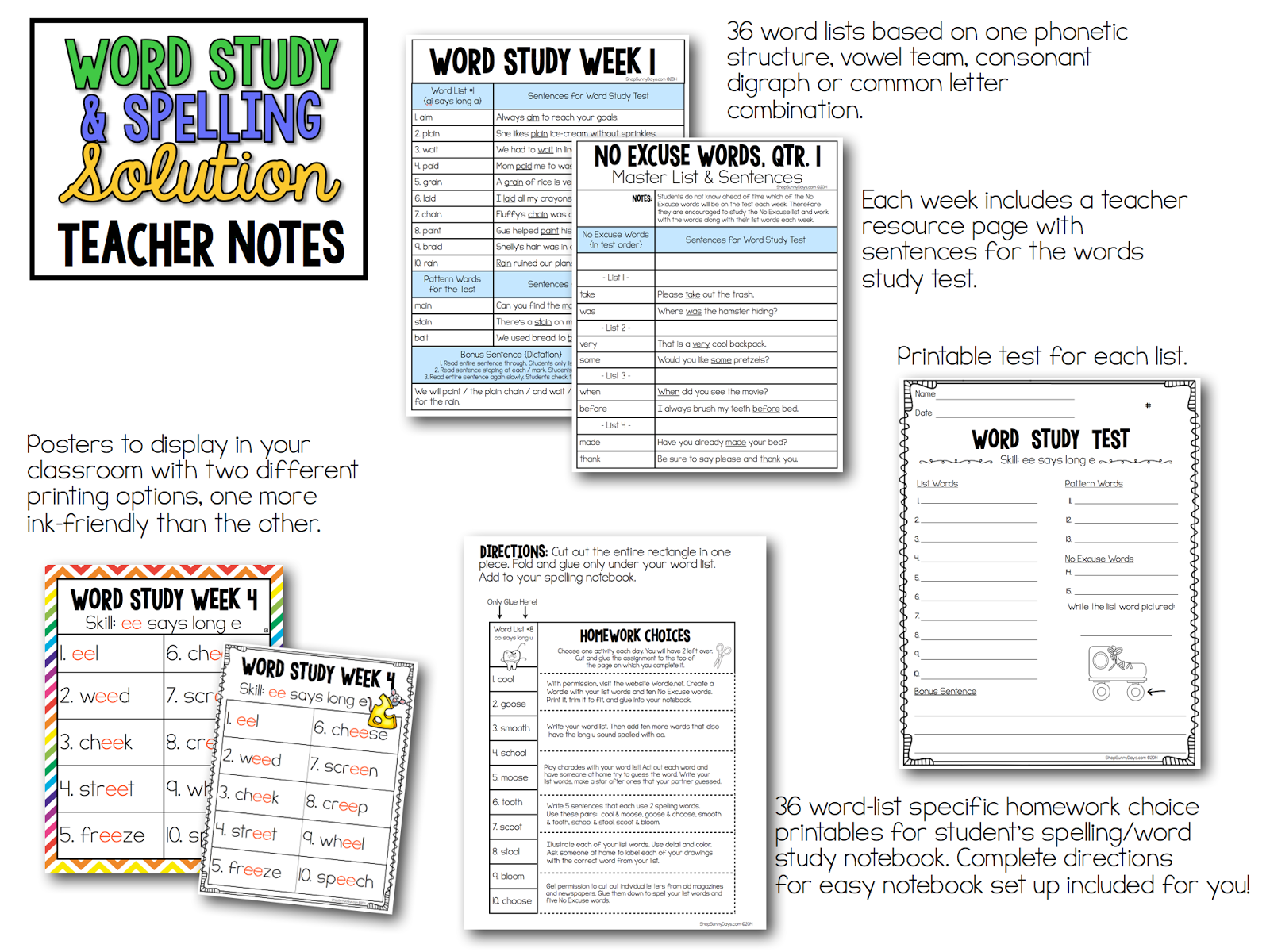 Word Study and Spelling Solution! - Sunny Days in Second Grade