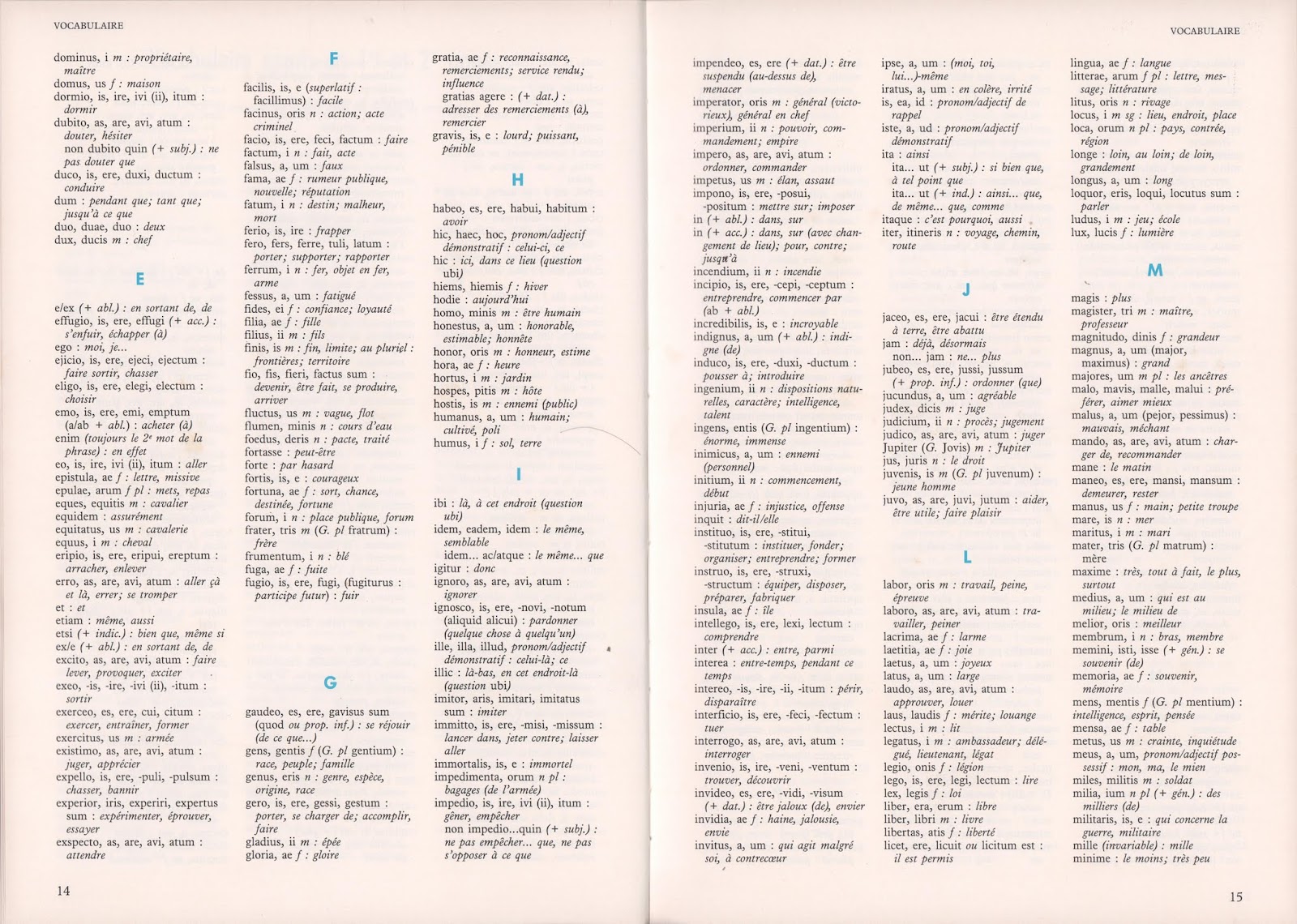 école : références: Martin, Gaillard, Cousteix, Laliman, Latin seconde ...